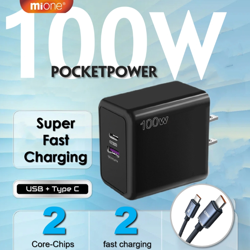 Mione Travel Charger USB Type C Adapter Fast Charging For iPhone 15 16 ...