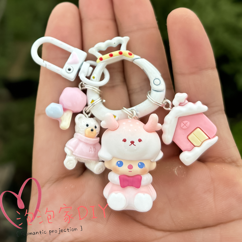 authentic Pop Mart Popbean limited Dimoo Sp keychain pendant DIY gift ...