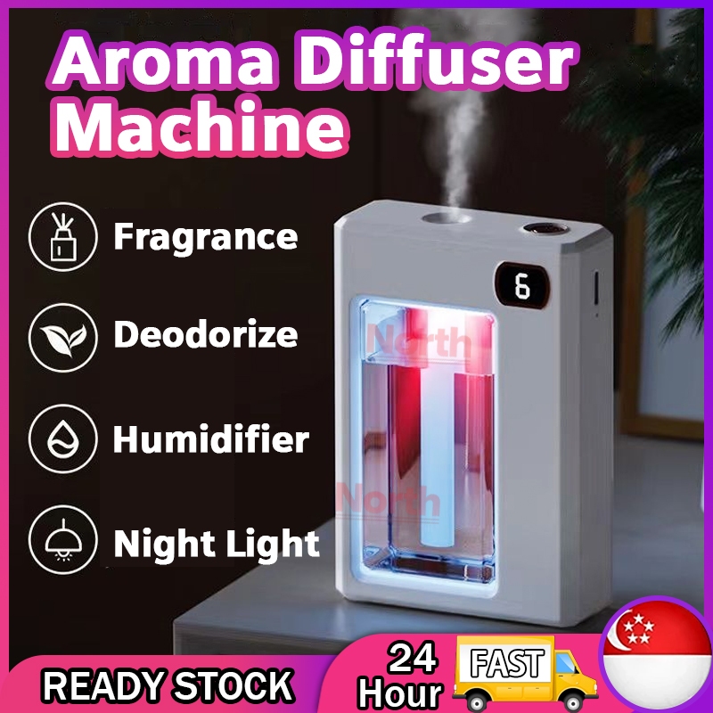 【SG】Automatic Aroma Diffuser Rechargeable Digital Display Essential Oil ...