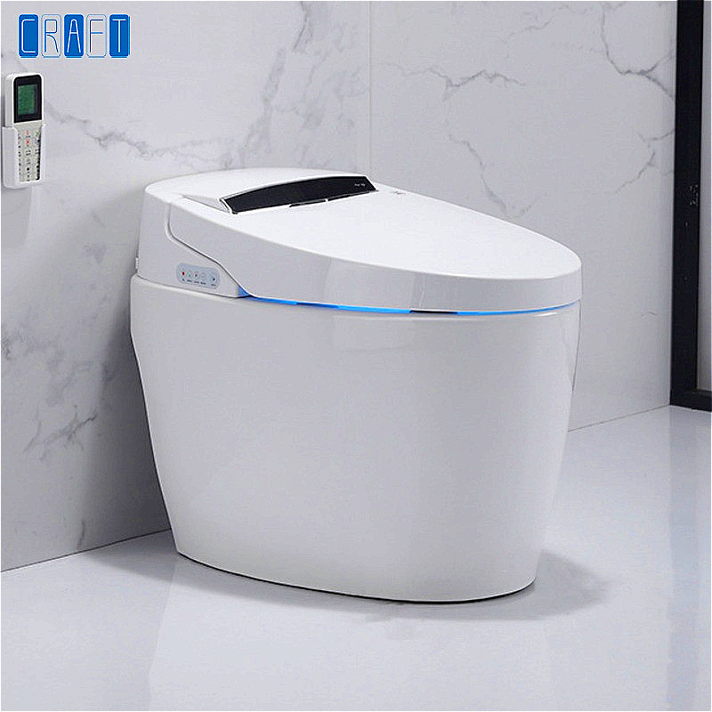 Smart Fully Automatic Toilet Bowl Hidden Water Tank Toilet Integrated ...