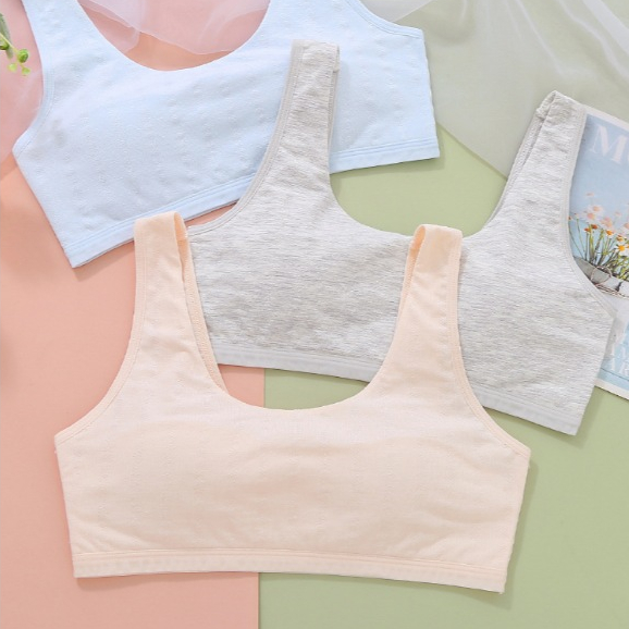 young Girl inner wear student camisole teenage bra kid development thin ...