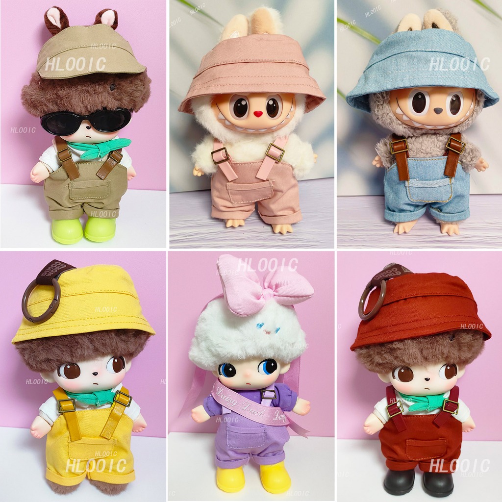 Doll clothes suspender pants for Labubu V1 V2 V3 DIMOO WORLD Baby Three ...