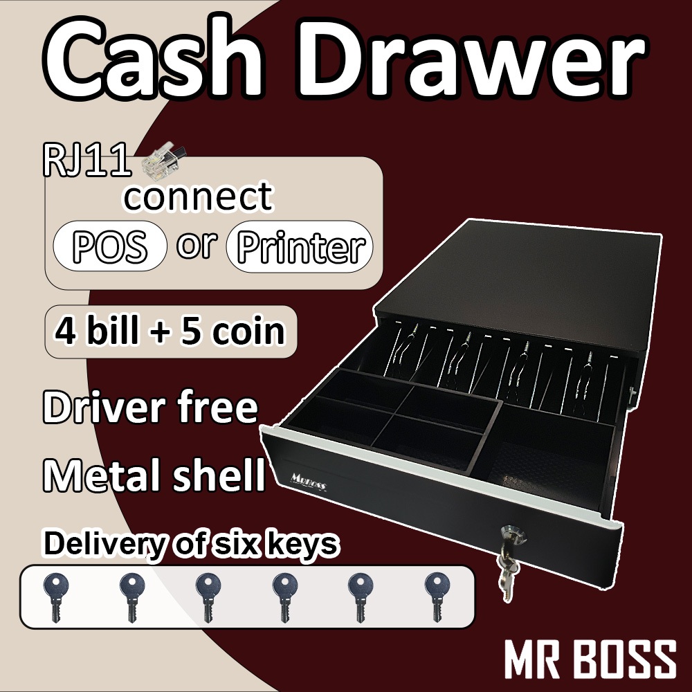 Metal Cash Drawer save money cashier box POS Till cash register change ...