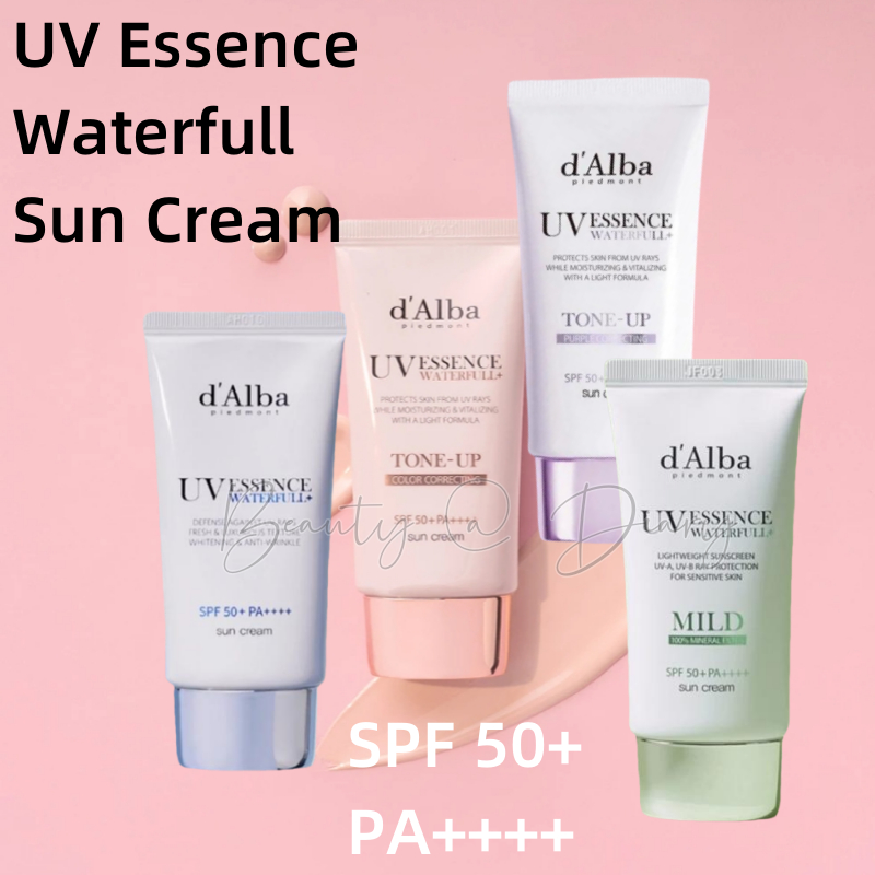d'Alba Waterfull Purple Tone-Up Sun Cream 50ml • Sunscreen White Truffle UV Essence (SPF50+ PA ...