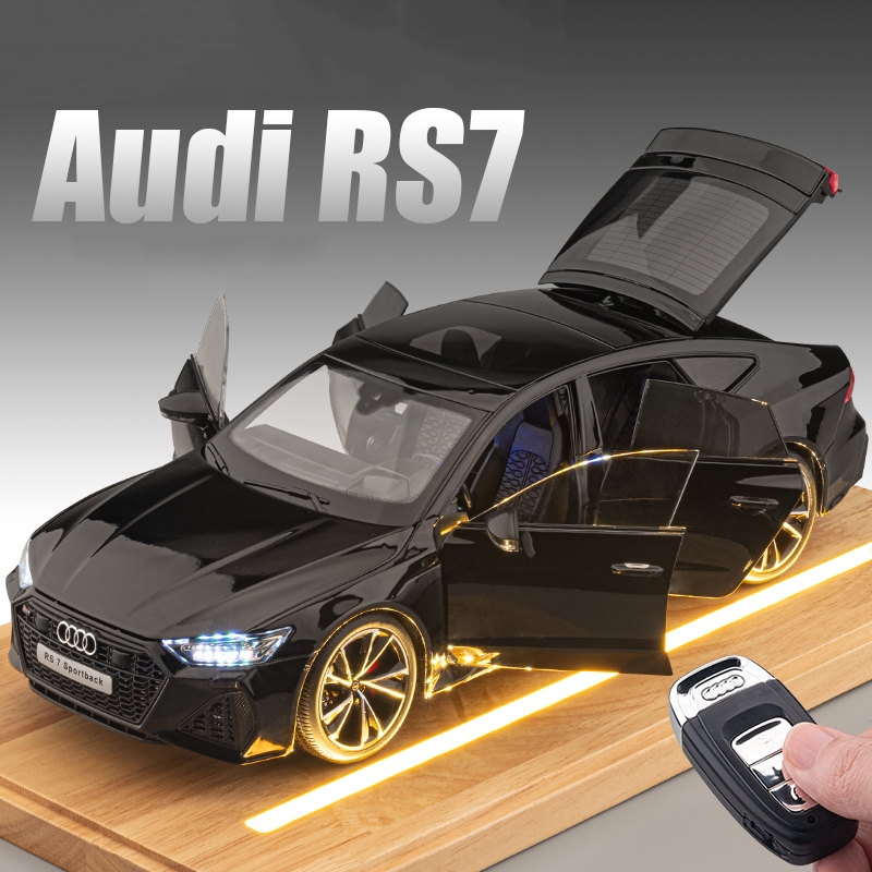 1:18 AUDI RS7 Sportback Key Version Alloy Car Model Sound and Light ...