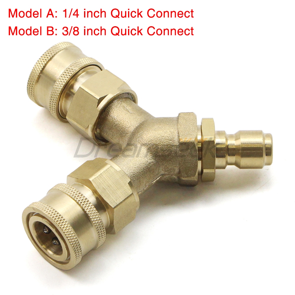 High Pressure Washer Tee Water Outlet Fitting Splitter Coupler ...