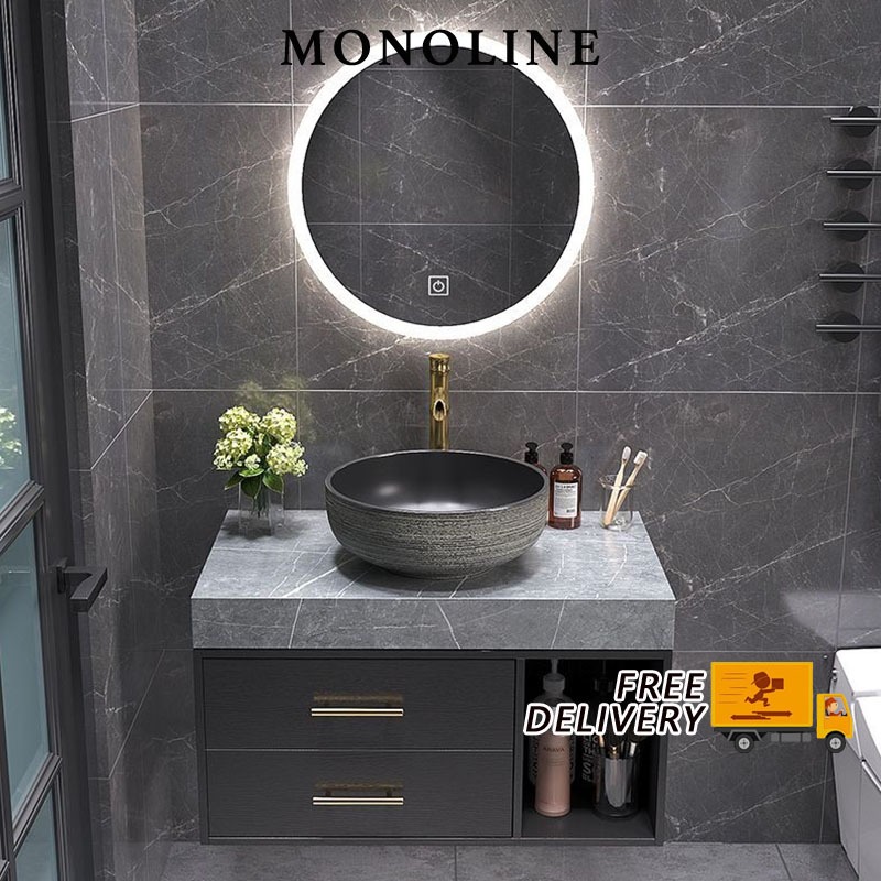 🇸🇬⚡️Luxury Vanity Cabinet Bathroom Cabinet Combination Bathroom Basin ...