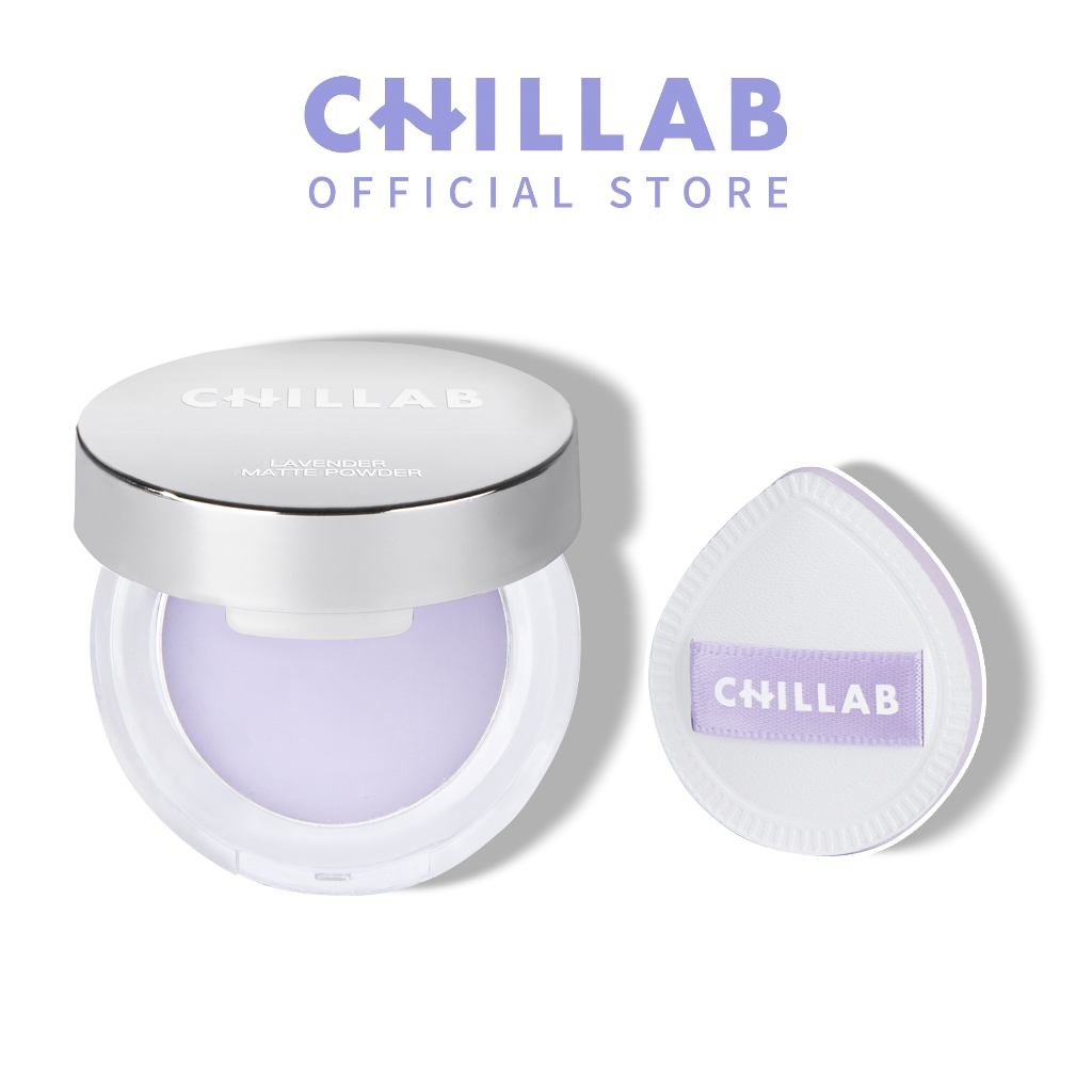 Chillab Lavender Matte Powder Mini Duo Mini Powder And Mini Cloudy Puff ...