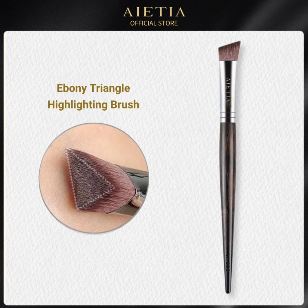 AIETIA Triangular High Gloss Makeup Brush Ultra Soft Bristles ...