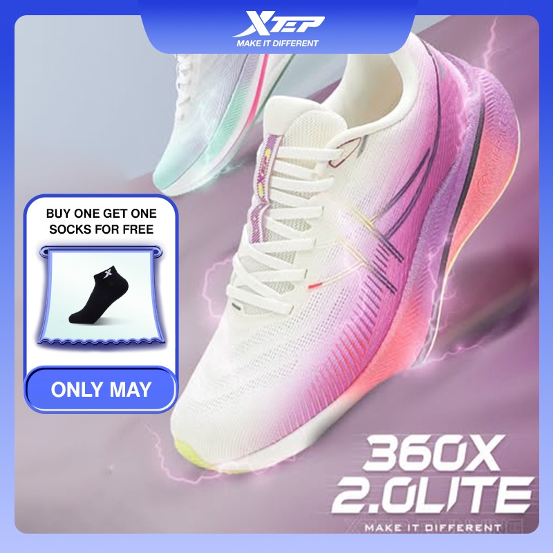XTEP 360X2.0 Lite Running Shoes Carbon Plate Nylon Fiberglass Board ...