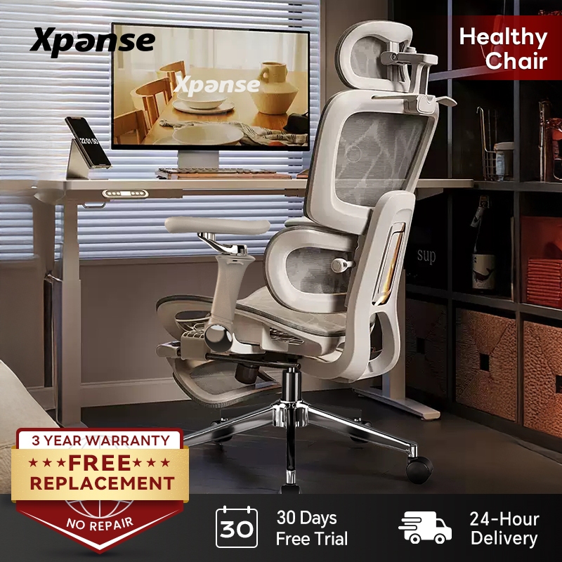 Xpanse LS900 Ergonomic Mesh Office Chair Adjustable seating depth 3D lumbar support Gaming chair ...