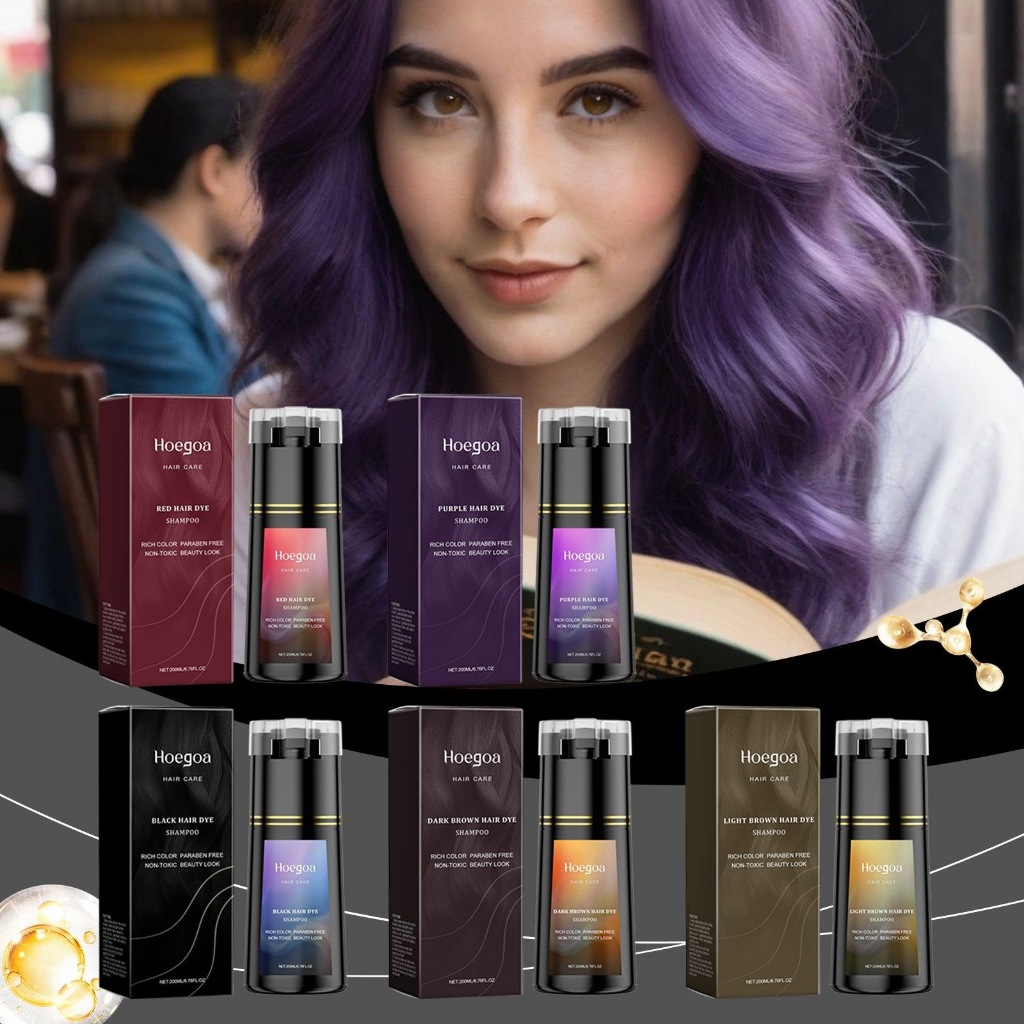 Popular Hair Shampoo Quick Coloring Plant Formula Natural Shampoo Cream ...