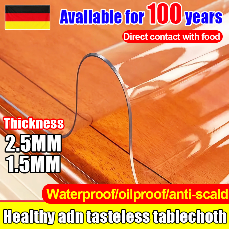 【24 hours delivery】 2.5mm Thickness plastic table cover pvc table mat ...