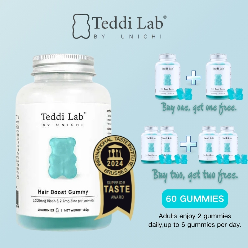 Buy one, get one free. Teddi Lab Unichi Hair Boost Gummy Maintain hair ...