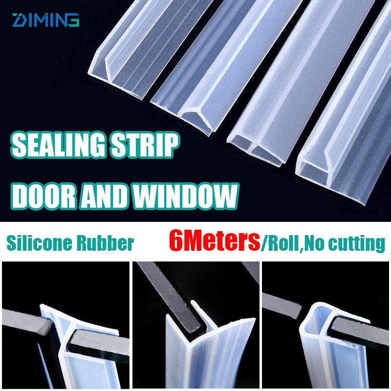 6Meters Silicone Rubber Window Sealing F/U/h Corner Shape Door Weather ...