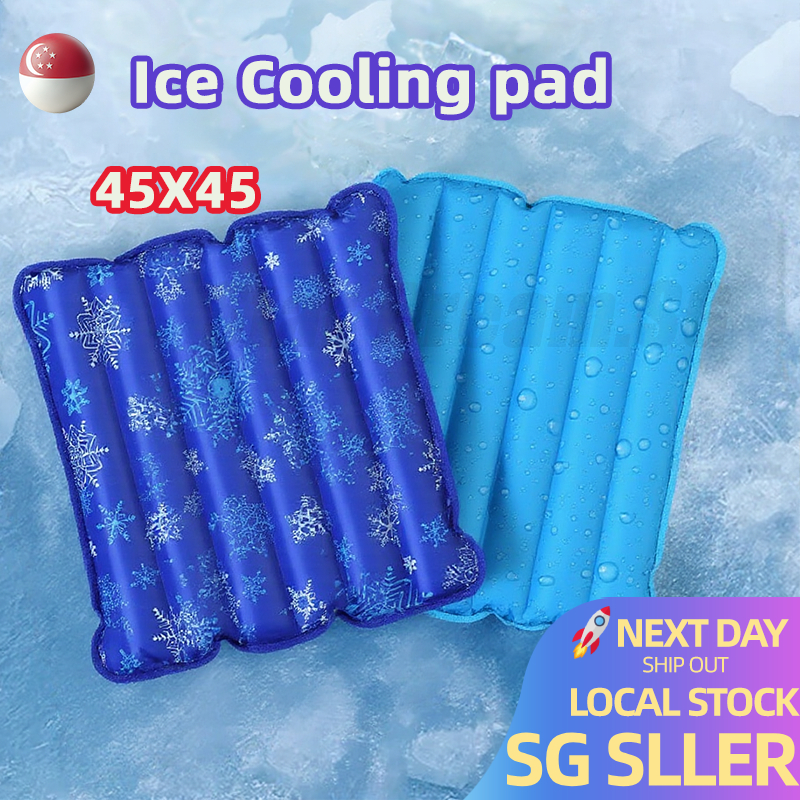 【SG STOCK】Ice Cooling Pads Water-Filled Ice Chair Cushion Pad with Free ...
