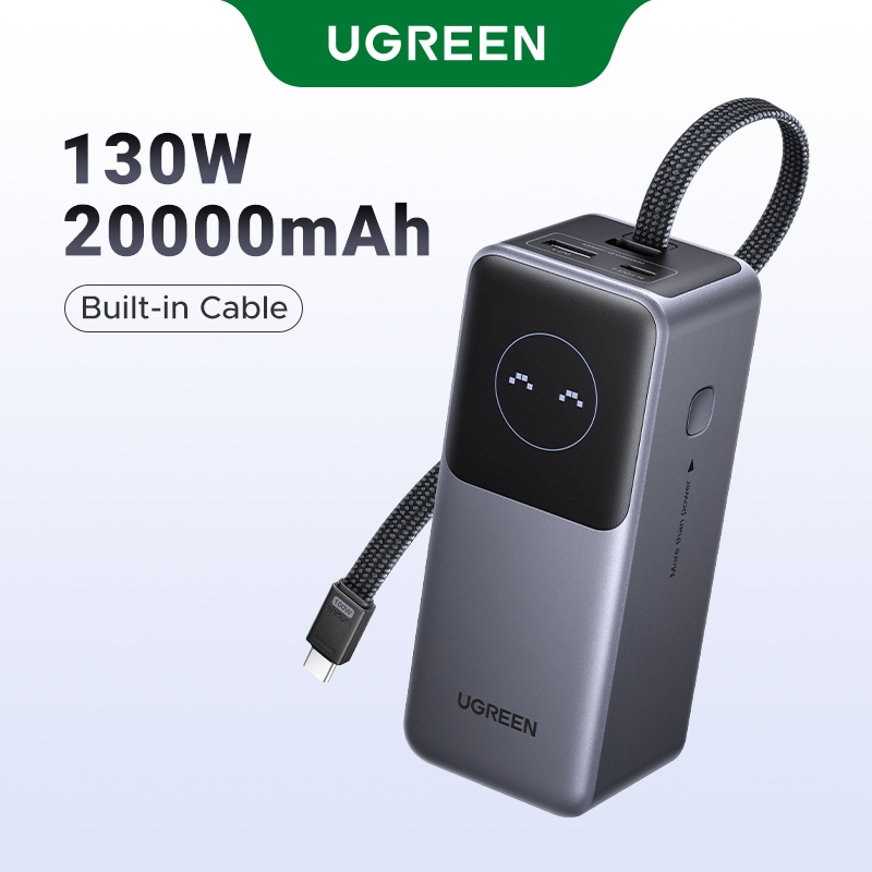 UGREEN 20000mAh 130W 4 Ports USB C Fast Charging Power Bank Powerbank ...