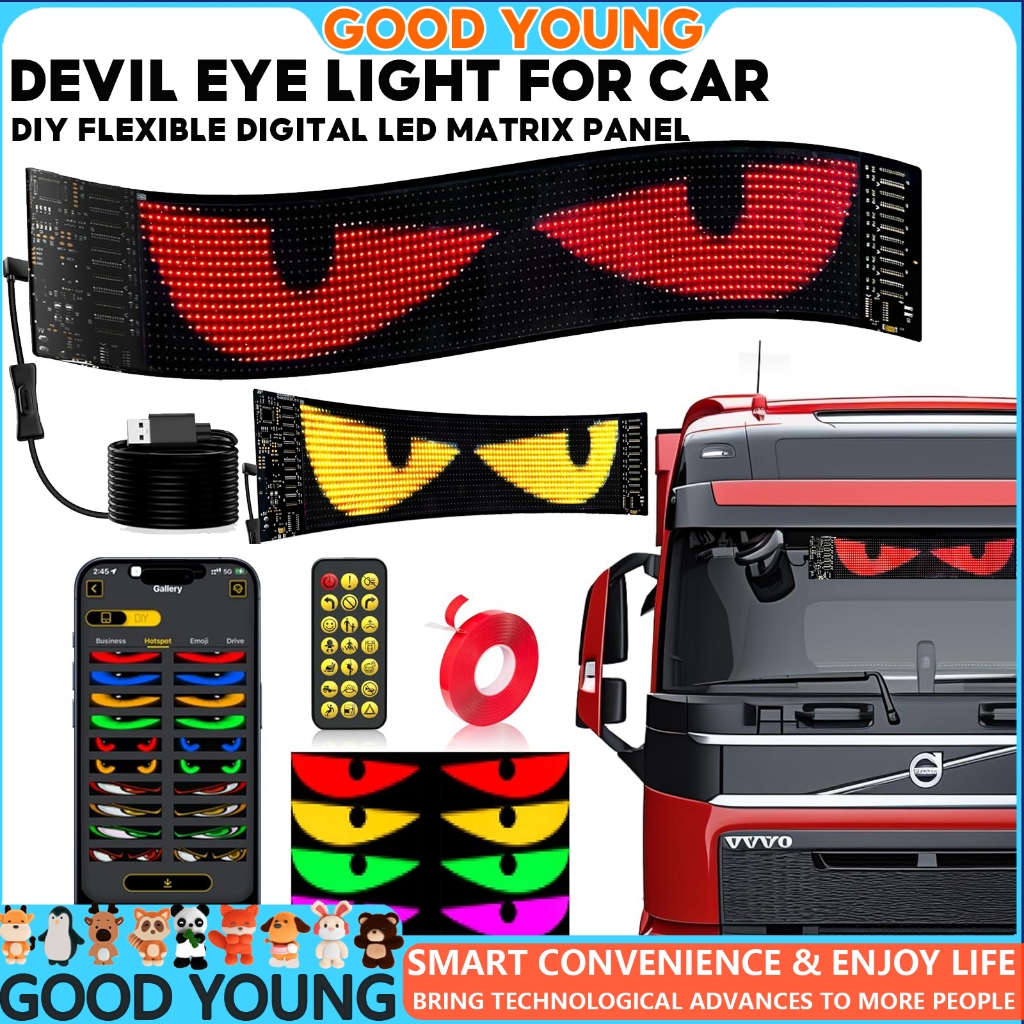 Devil Eye lLED Light for Car Devil Eyes Light for Cars App Control DIY ...