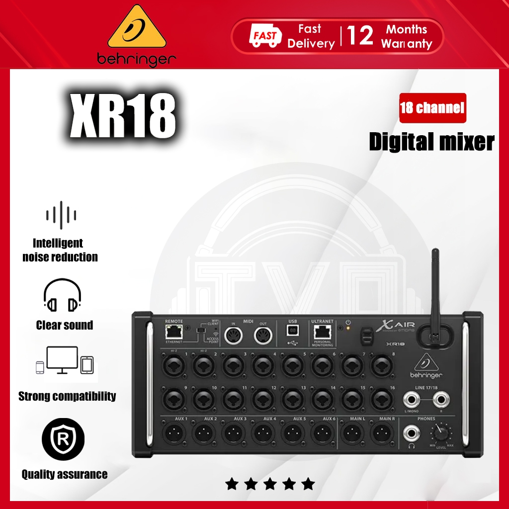 Air XR18 Rack Mount Professional Digital Mixer Built-in Wifi DSP Audio ...