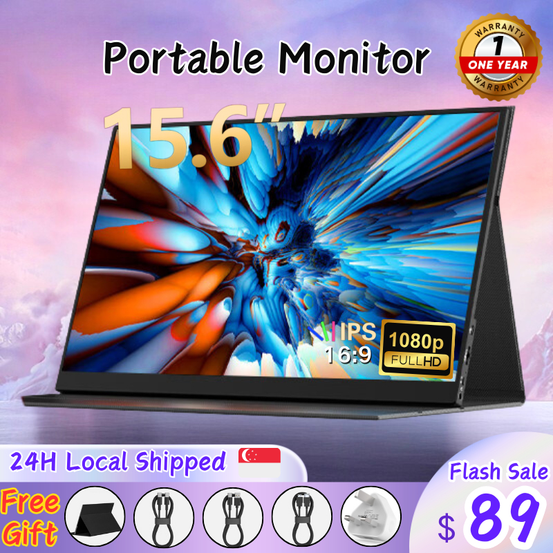 Portable Monitor for Laptop15.6 inch 1080P Touchscreen/60Hz IPS ...