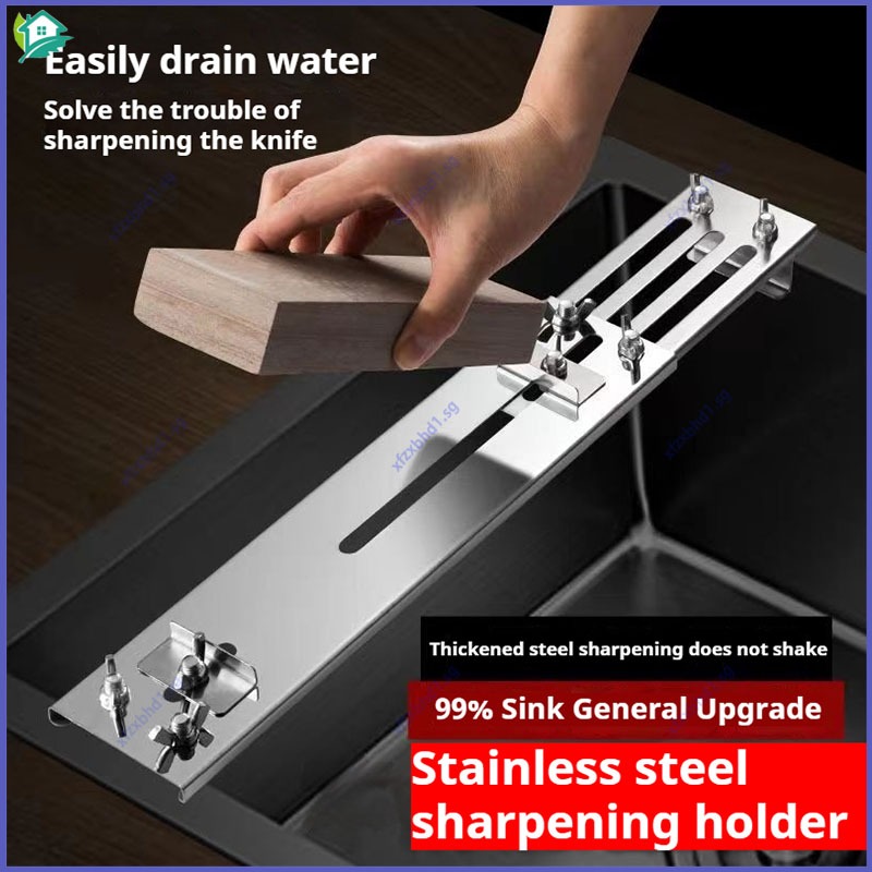 Extra Thick Stainless Steel Knife Holder Household Grinding Stone ...