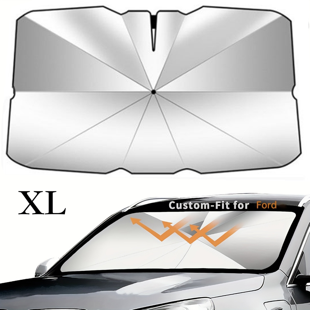 Car Windshield Sun Shade Umbrella Foldable Sunshade Front Window Cover ...