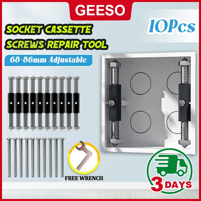 GEESO 10Pcs Switch Socket Cassette Screws Repair Tool 86 Type Repairer ...