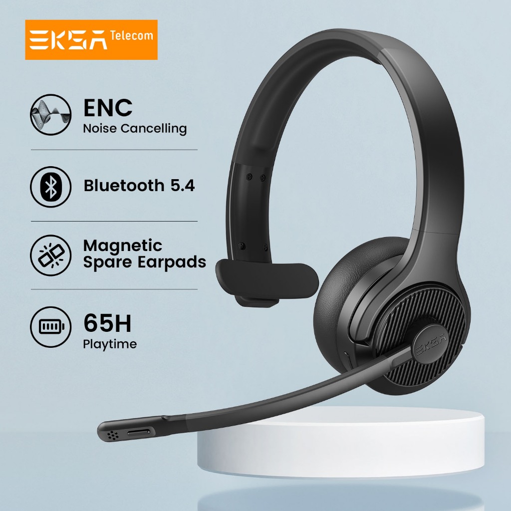 EKSA H3 Wireless Bluetooth 5.4 Headphones with ENC Noise Cancelling ...