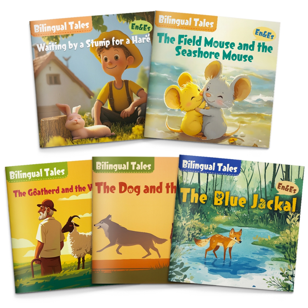 Bilingual Tales- English/Spanish 5-Book Fables Set for Kids|Dual ...