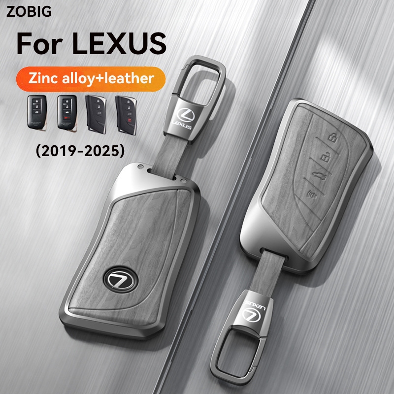 ZOBIG Wood texture Key Fob Cover for Lexus Car Key Case Shell with ...