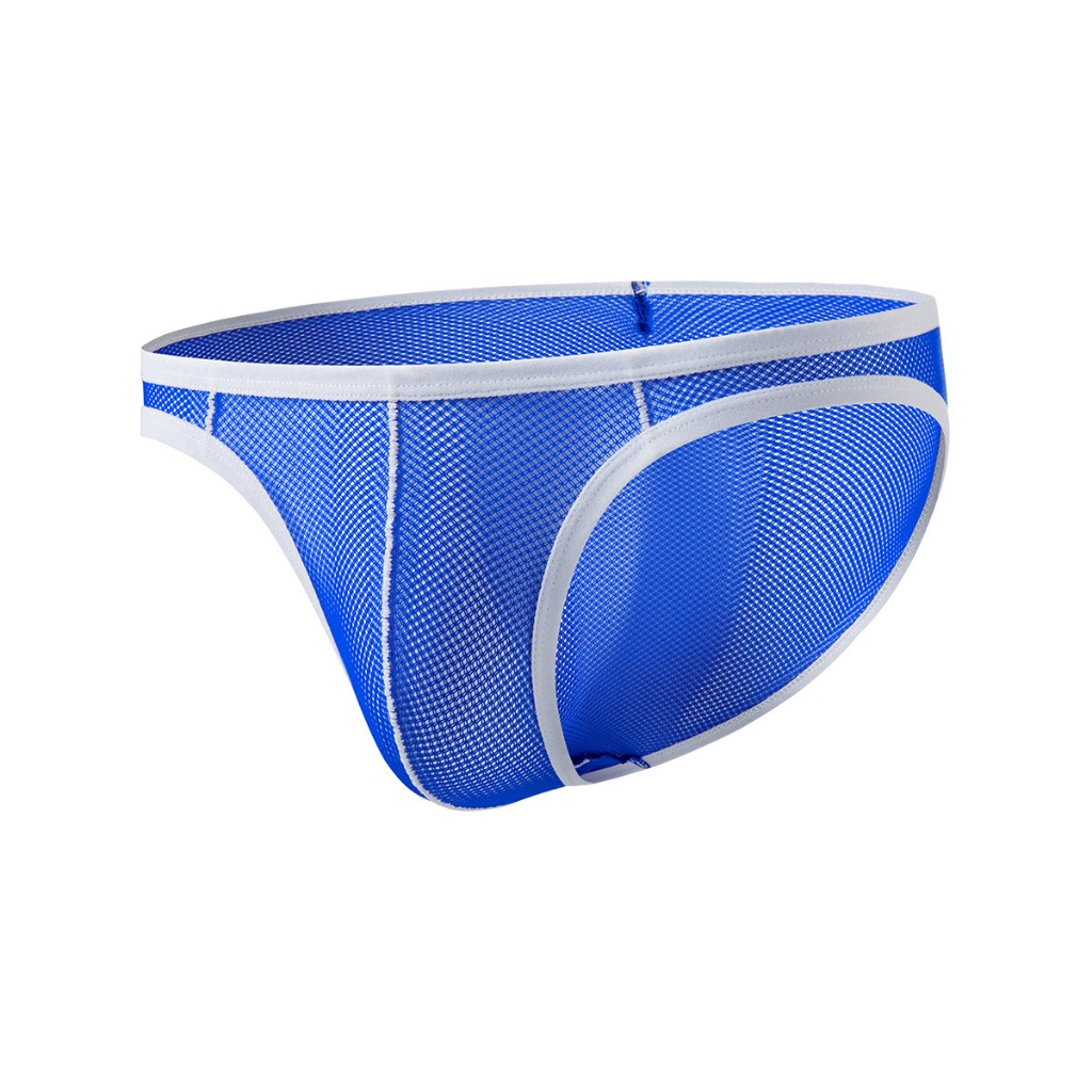 Men Thin Briefs Mesh Ice Silk Transparent Japanese Low-Waist Breathable ...