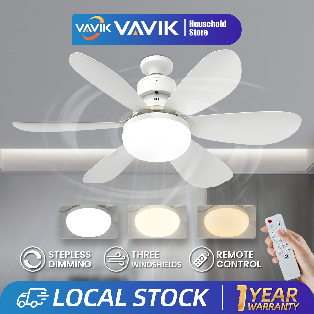52cm/26cm 3Colors 40W/30W Ceiling Fan with Light E27 Ceiling Fan Light ...