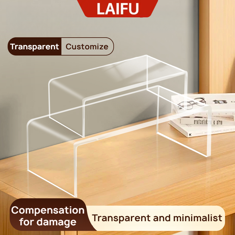 Acrylic Layered Storage Rack Kitchen Cabinet Partition Organizing Rack ...