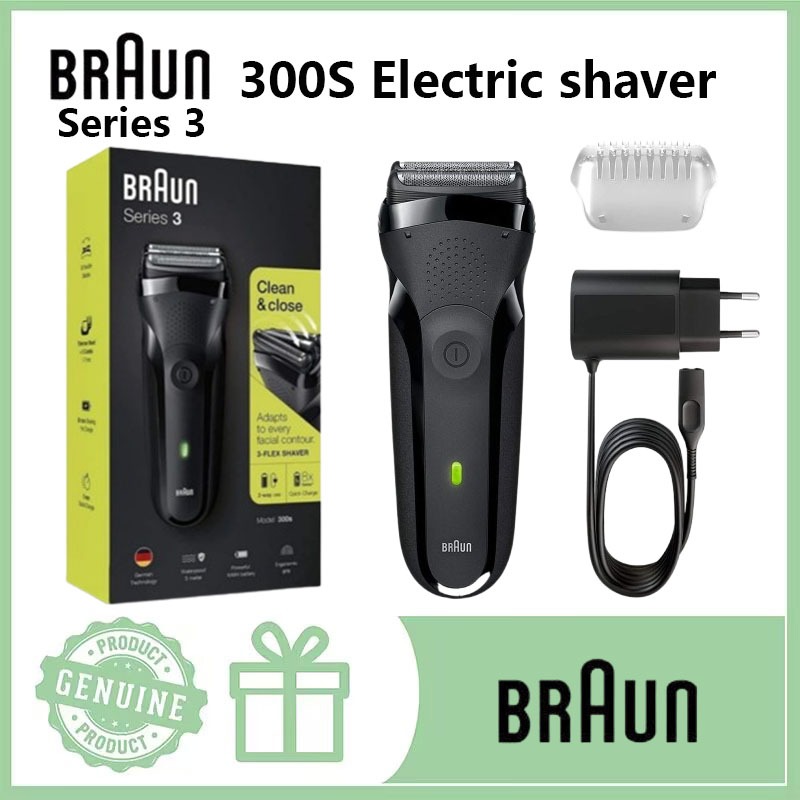Braun Series 3 300s Electric Shaver for Men Rechargeable Electric Razor ...