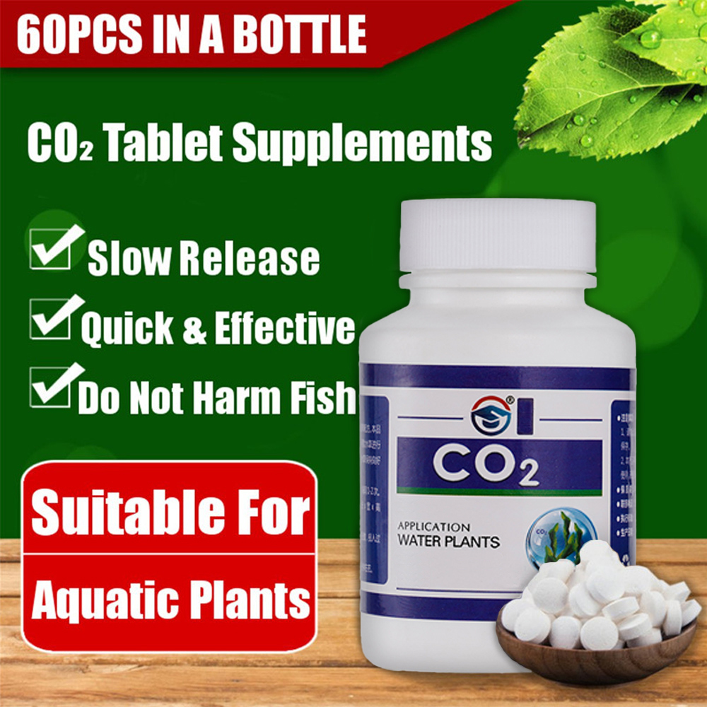 CO2 Tablet Carbon Dioxide Diffuser for Water Plant Grass Fish Aquarium ...