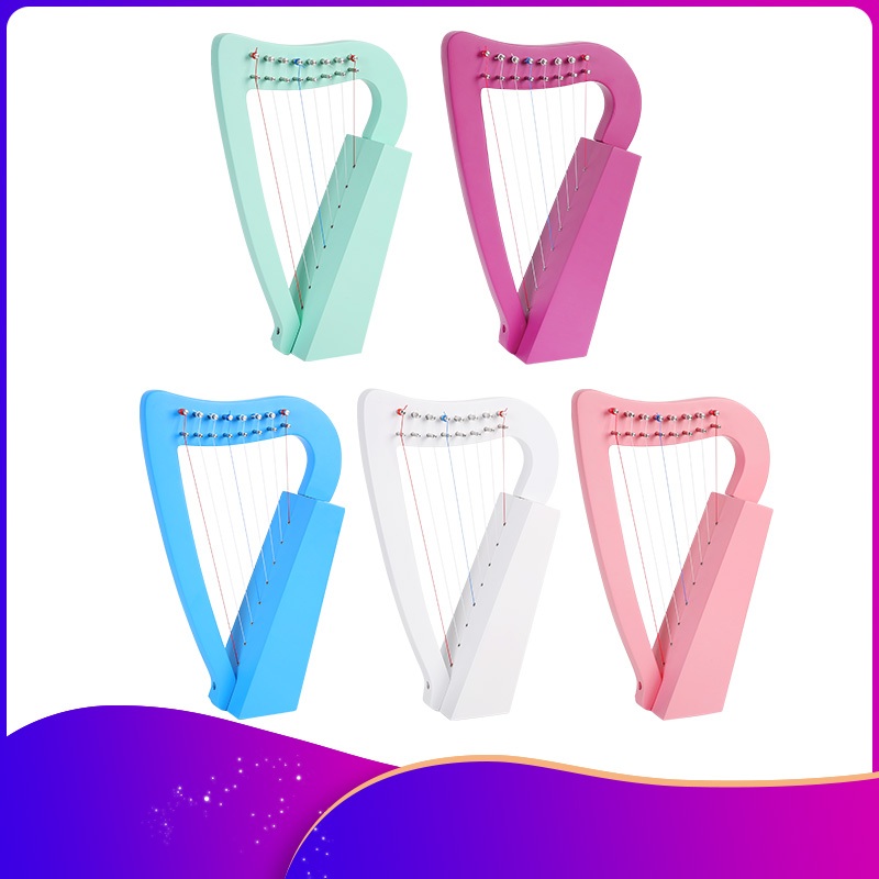 Lyra 8 string mini Irish harp playing keyboard and lyre | Shopee Singapore