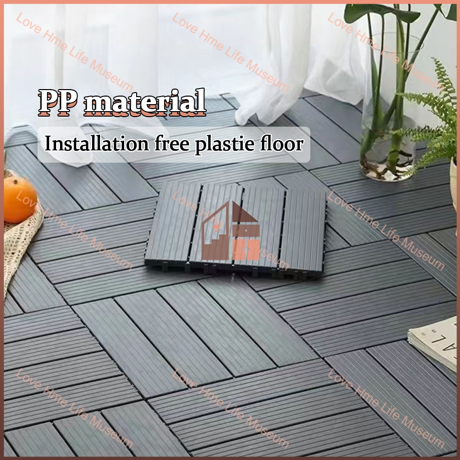 30*30*2CM Decking Tiles Garden Outdoor Plastic Floor Outdoor Courtyard ...