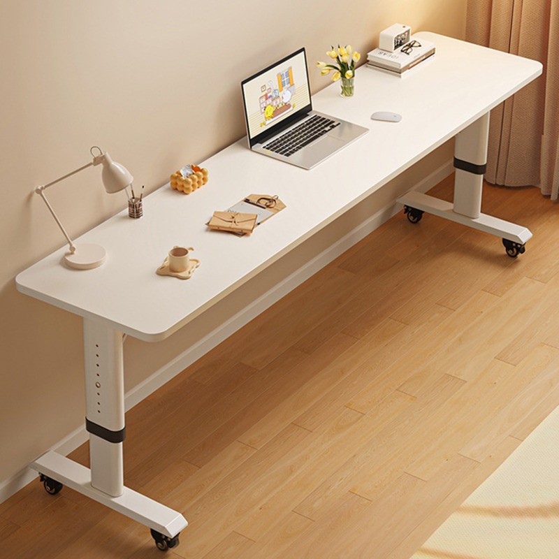Solid Wood Bunk Table Movable Bed Computer Desk Bedroom Home Use ...