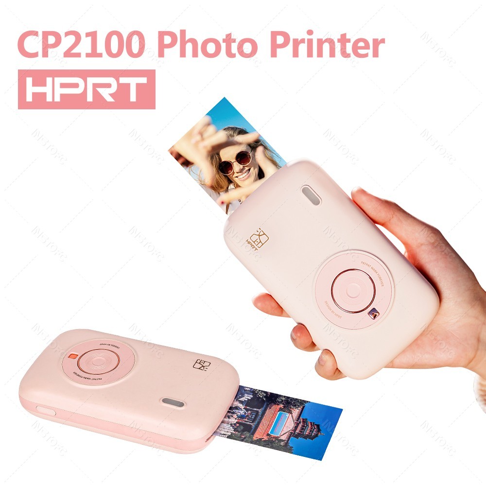 Portable Color Photo Printer Mini Pocket 300dpi Bluetooth for DIY Share ...