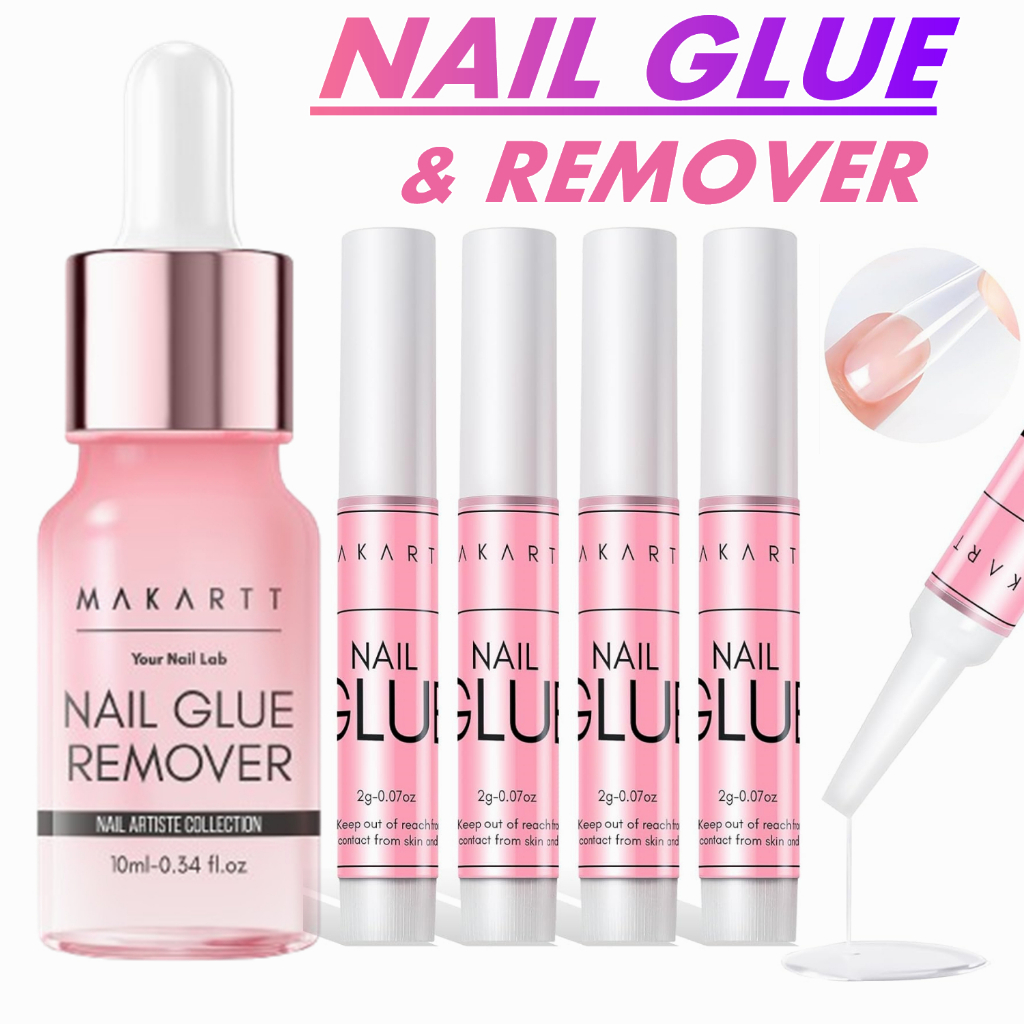 Makartt Super Strong Nail Glue for Press On Nails- Acrylic Nails Nail ...