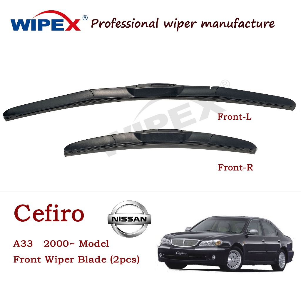 Nissan CEFIRO A33 2000- Model Front wiper Blade Car Window Wipers Set ...