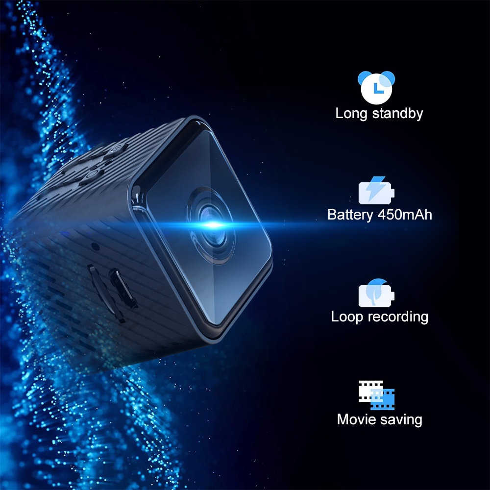 X2 Mini Camera 1080P HD Spy Hidden CCTV Night Vision Motion Detector ...