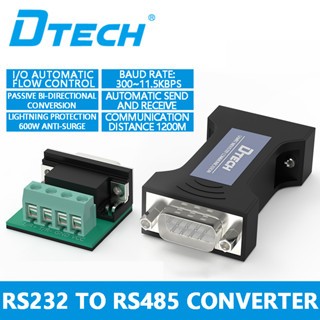 DTECH Passive RS232 to RS485 two-way converter adapter communication distance of 1200 meters ...