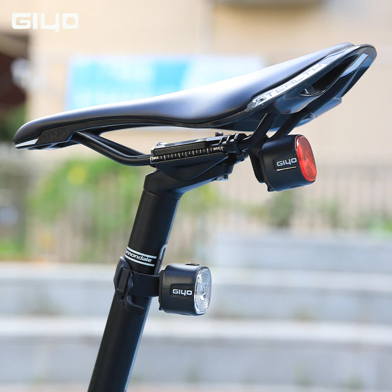 Giyo Bicycle Intelligent Brake Tail Light IP66 Waterproof 6 Light Modes ...