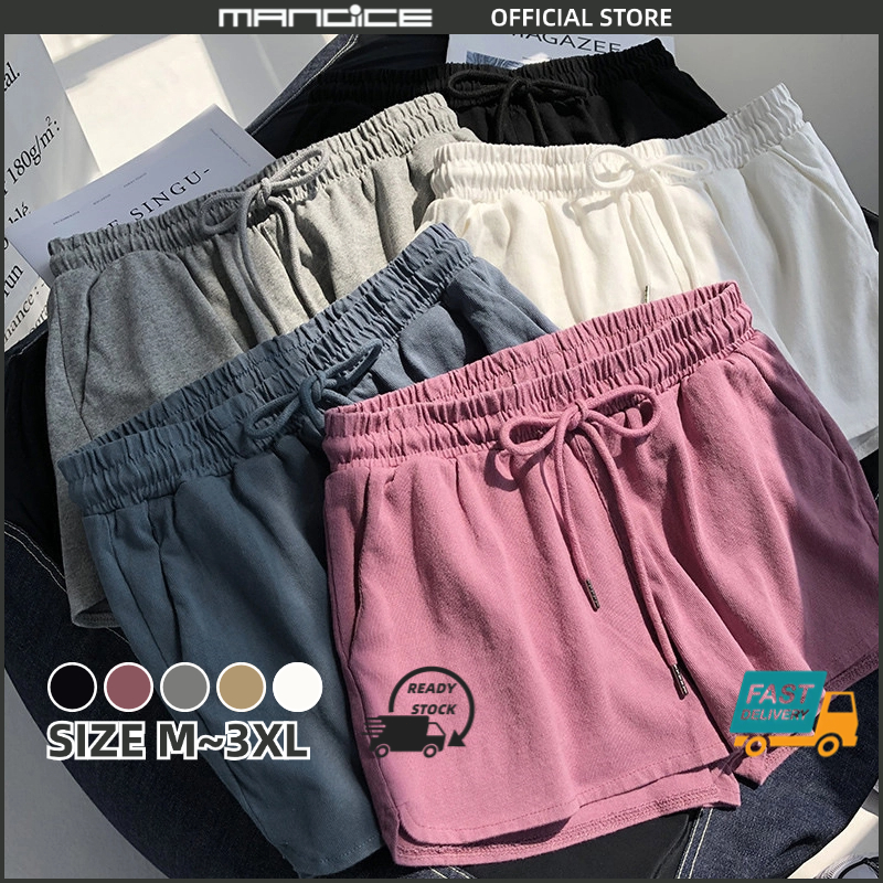 MANDICE Cotton Home Shorts Waist Elasticity Sports Shorts Plus Size ...