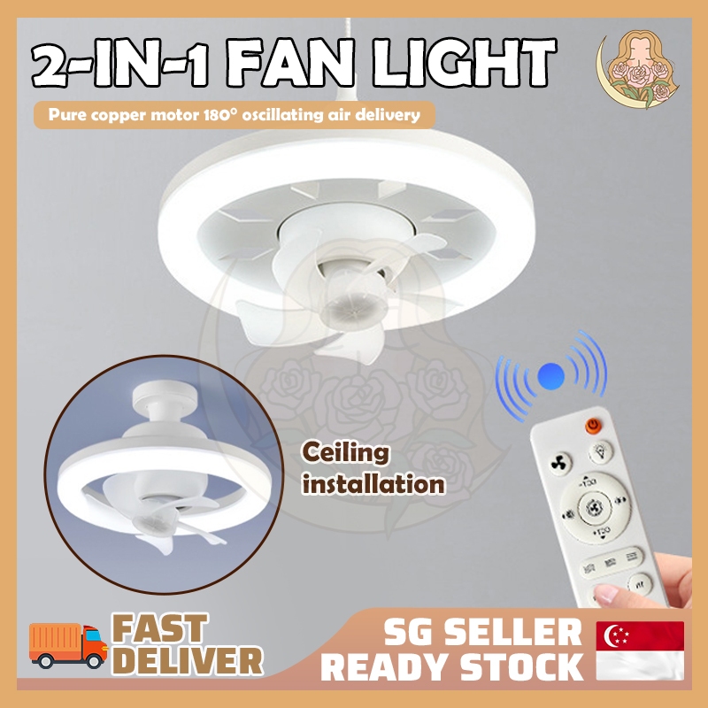Ceiling Fan With Light Fan With Led Light And Remote Control 360 ...
