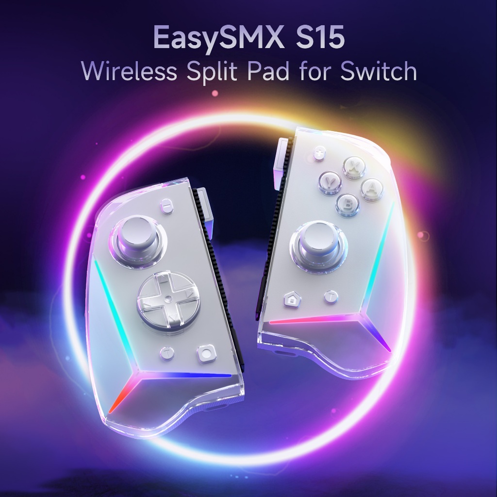 EasySMX S15 L/R Joypad Wireless Controller for Nintendo Switch OLED, 6 ...