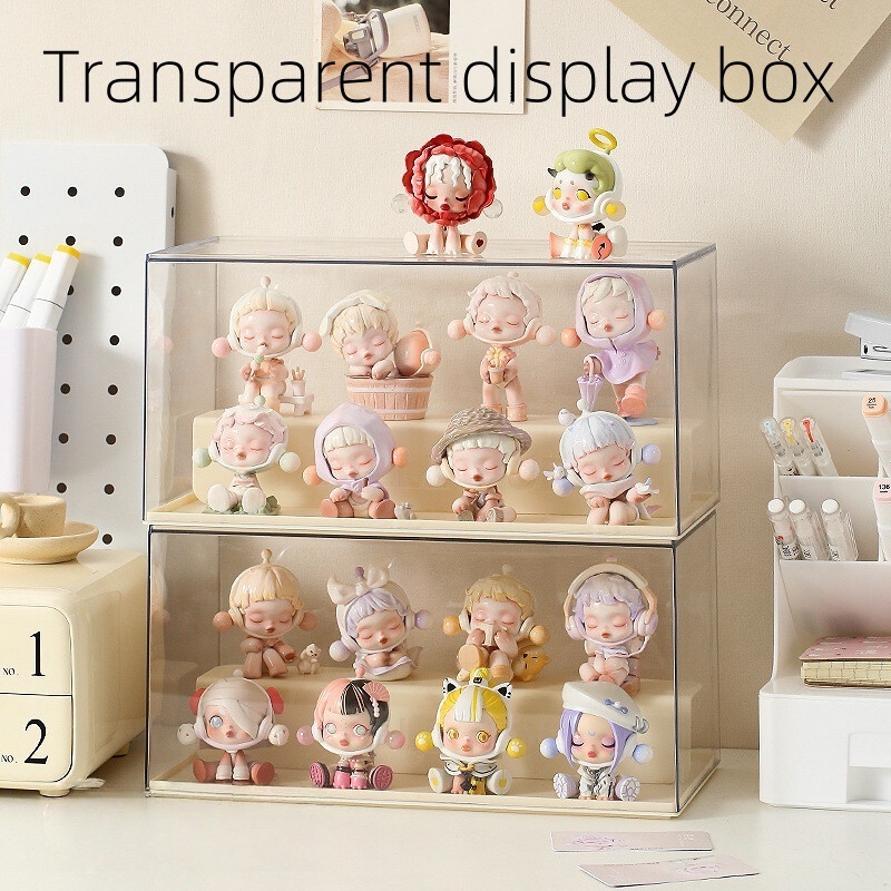 MISN Acrylic Display Case Transparent Box Popmart Storage Organizer ...