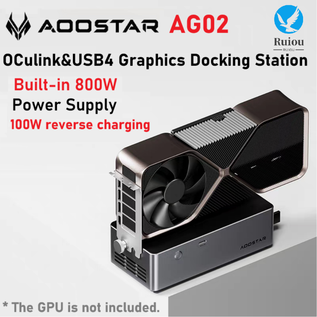 AOOSTAR AG02 OCulink & USB4 Graphics Docking Buit-in 800W Power Supply ...