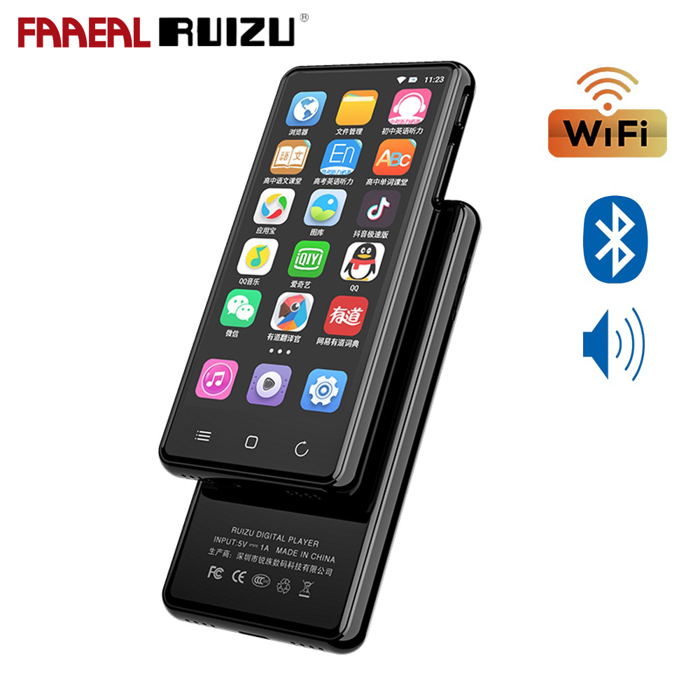 FAAEAL RUIZU H8 Android WiFi MP3 Player Portable Bluetooth MP3 Music ...